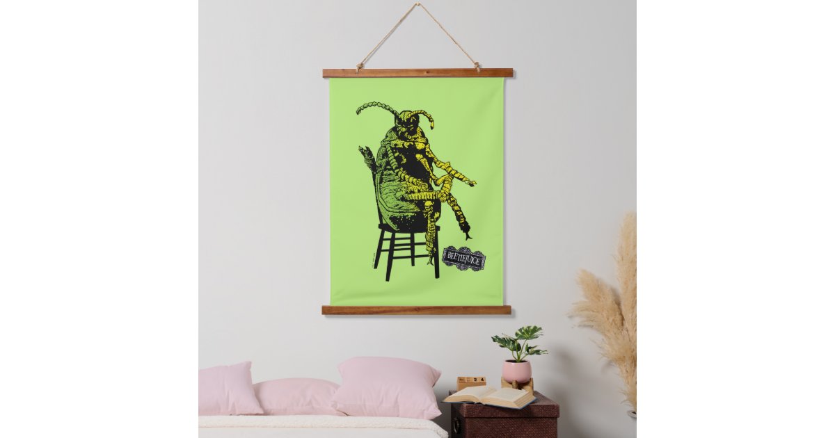 Beetlejuice | Beetle in Chair Hanging Tapestry | Zazzle