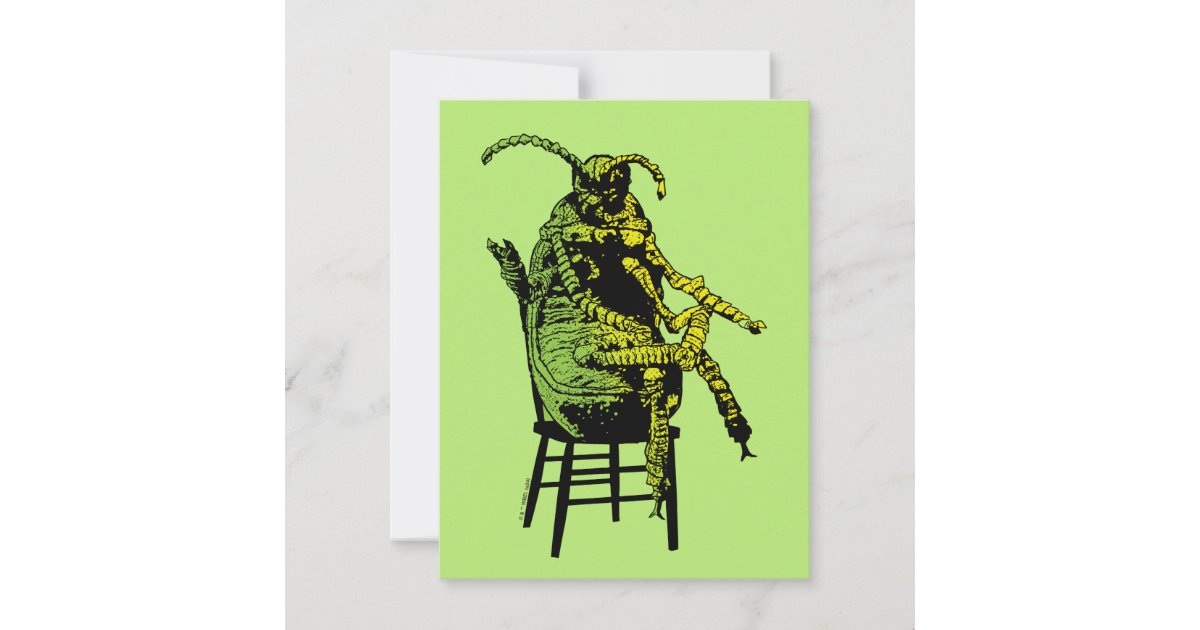 Beetlejuice | Beetle in Chair Note Card | Zazzle