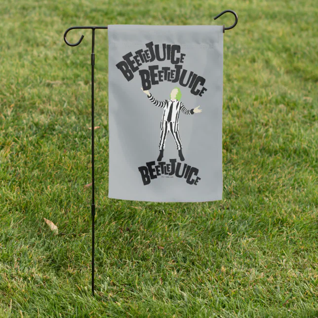 Beetlejuice Beetlejuice Beetlejuice Garden Flag | Zazzle