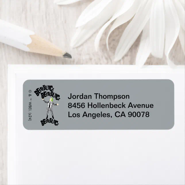 Beetlejuice Beetlejuice Beetlejuice Label | Zazzle