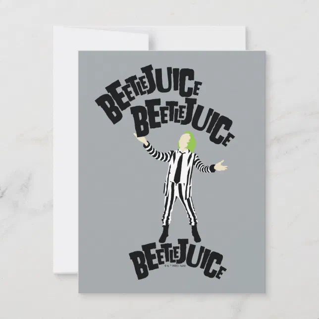 Beetlejuice Beetlejuice Beetlejuice Note Card | Zazzle