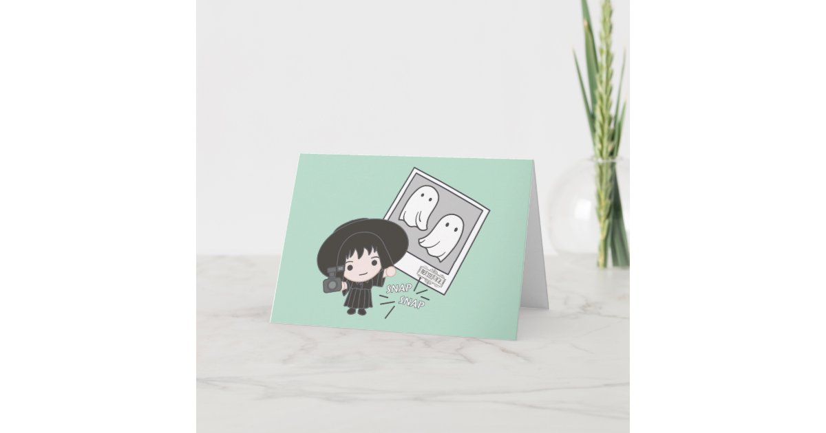 Beetlejuice | Chibi Lydia Ghost Photography Card | Zazzle