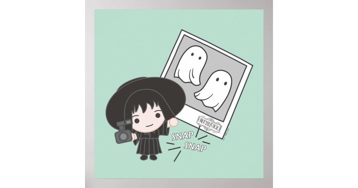 Beetlejuice | Chibi Lydia Ghost Photography Poster | Zazzle