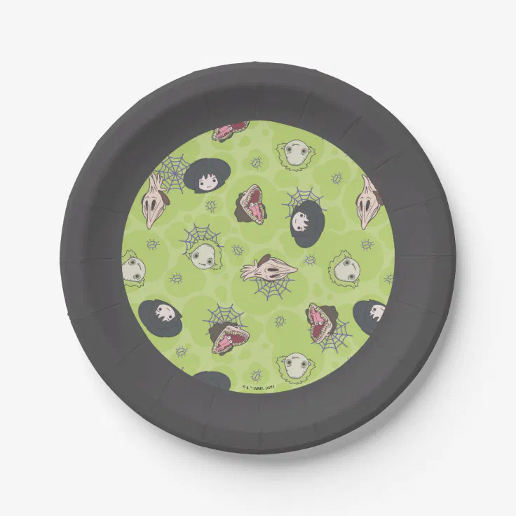 Beetlejuice | Cute Chibi Toss Pattern Paper Plates | Zazzle