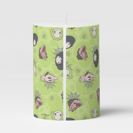 Beetlejuice | Cute Chibi Toss Pattern Pillar Candle | Zazzle