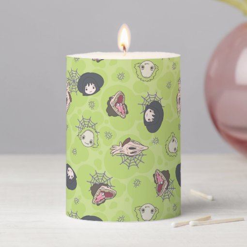 Beetlejuice | Cute Chibi Toss Pattern Pillar Candle | Zazzle