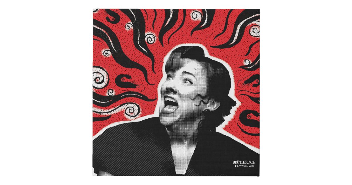 Beetlejuice | Delia Deetz Faux Canvas Print | Zazzle