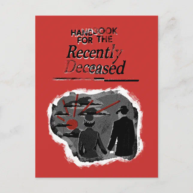 Beetlejuice | Handbook for the Recently Deceased Postcard | Zazzle