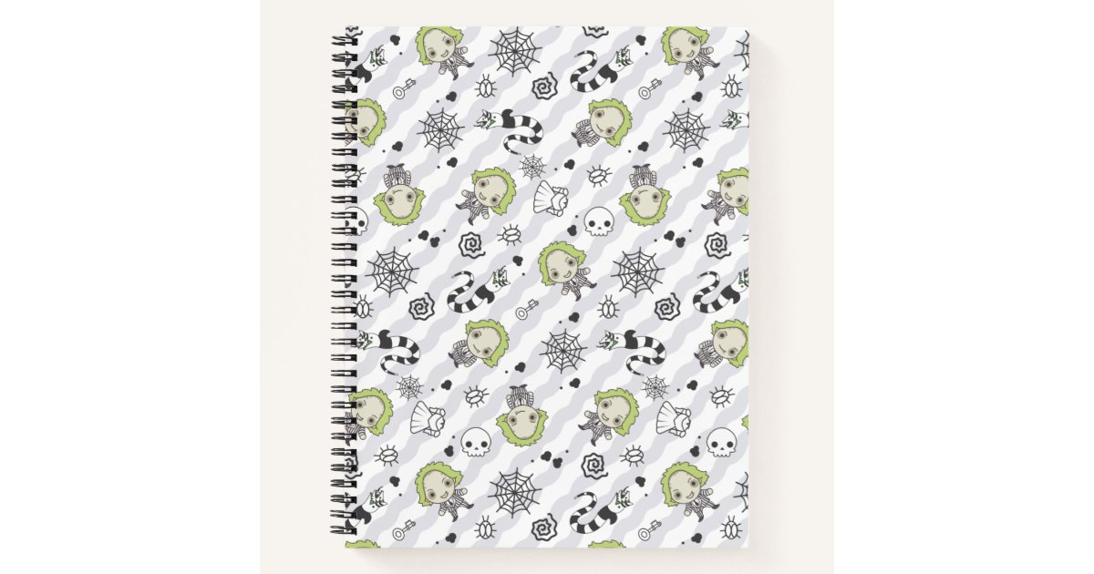 Beetlejuice Pattern Notebook | Zazzle