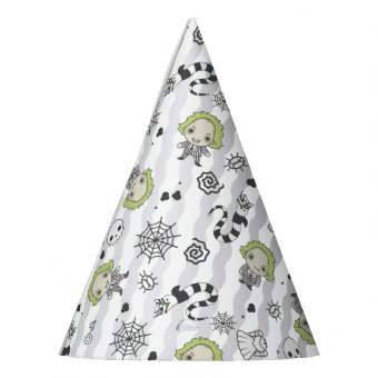 Beetlejuice Pattern Party Hat | Zazzle