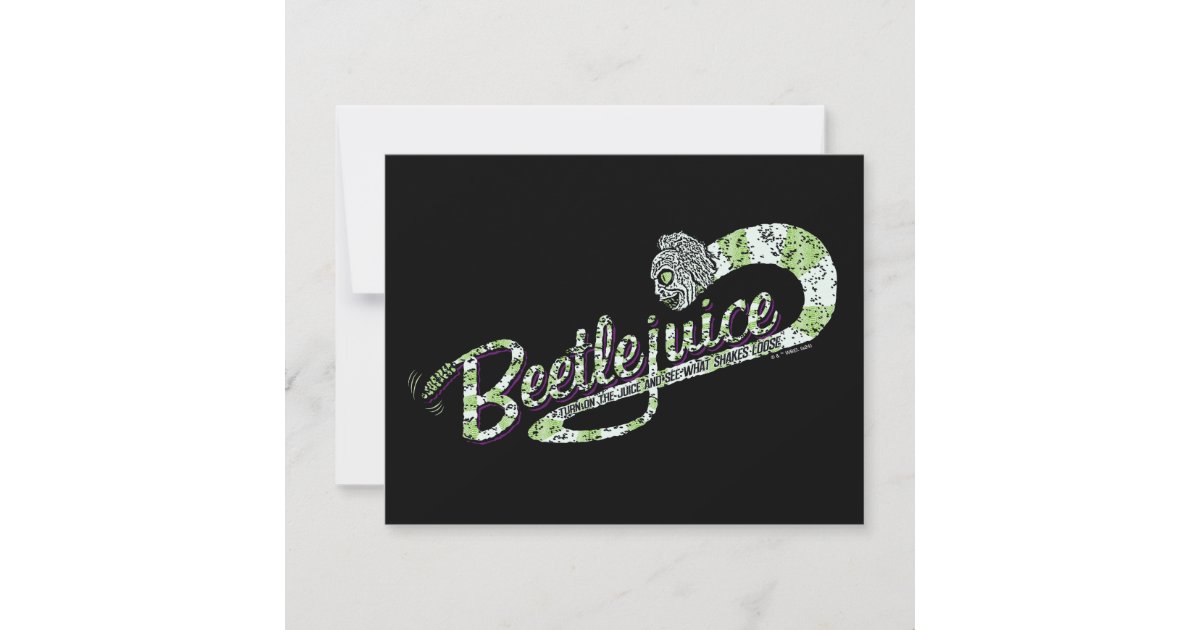 Beetlejuice | Turn on the Juice Note Card | Zazzle