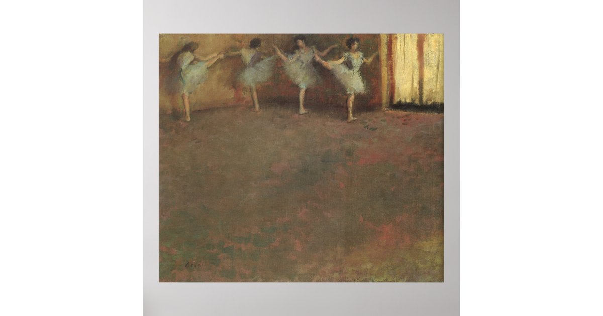Before the Ballet by Edgar Degas, Vintage Fine Art Poster | Zazzle