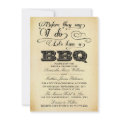 Before They Say I Do Lets Have A BBQ! - Vintage Invitation | Zazzle