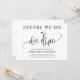 Before we do we dine calligraphy rehearsal dinner invitation | Zazzle