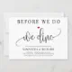Before we do we dine calligraphy rehearsal dinner invitation | Zazzle