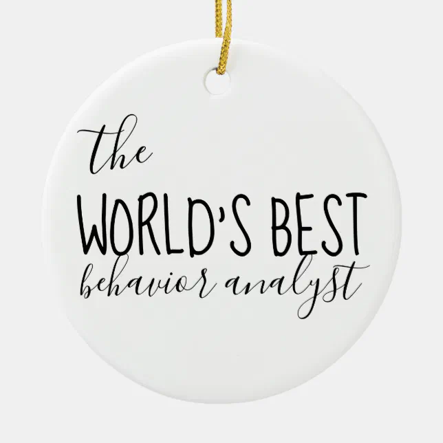 Behavior Analyst, BCBA, ABA, Behavior Tech, Ceramic Ornament | Zazzle