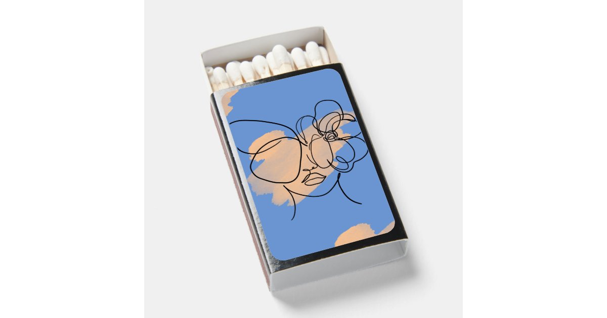Beige Abstract Art Matchbox Matchboxes | Zazzle