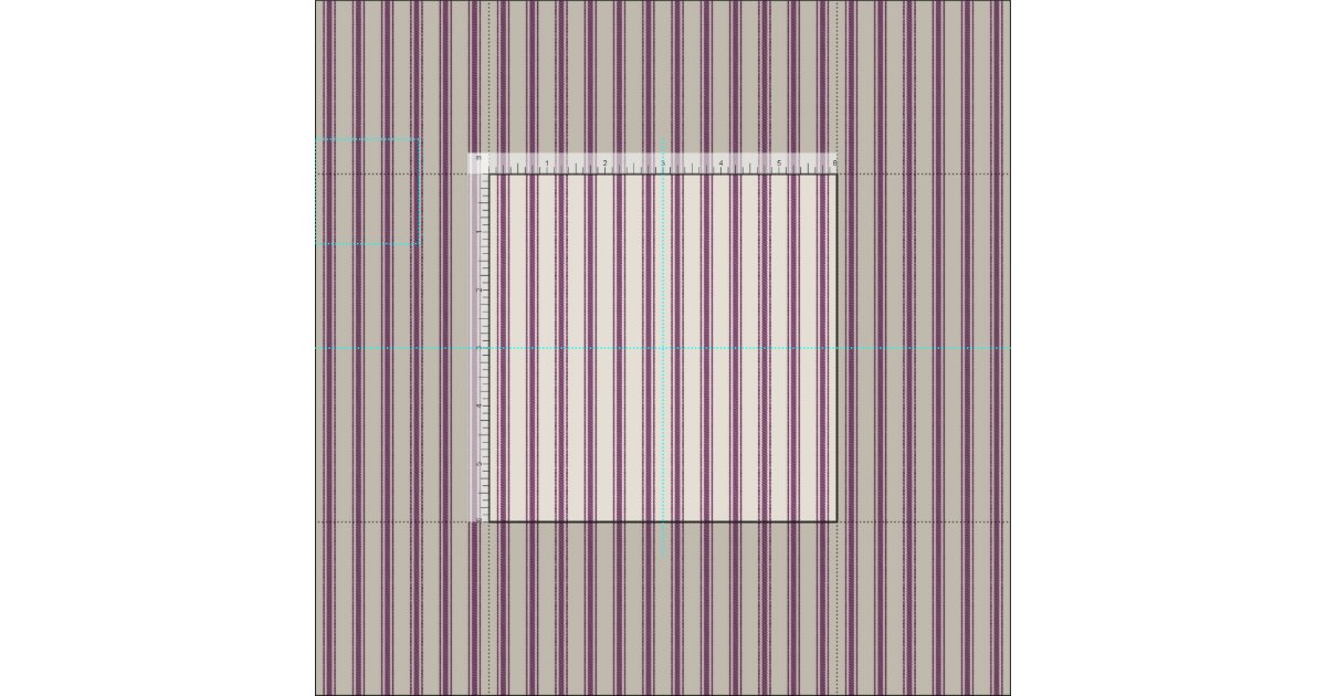 Beige and Plum Purple Classic Ticking Stripes Fabric | Zazzle