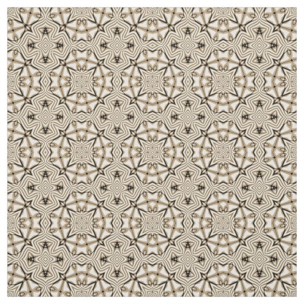 Black and White Aztec Fabric | Zazzle