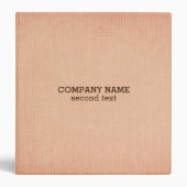 Beige Canvas 3 Ring Binder | Zazzle