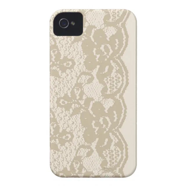 Beige lace Case-Mate iPhone case | Zazzle