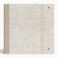 Beige Linen Avery Binder | Zazzle
