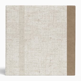 Beige Linen Avery Binder | Zazzle