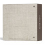 Beige Linen Texture Professional Personalized 3 Ring Binder | Zazzle