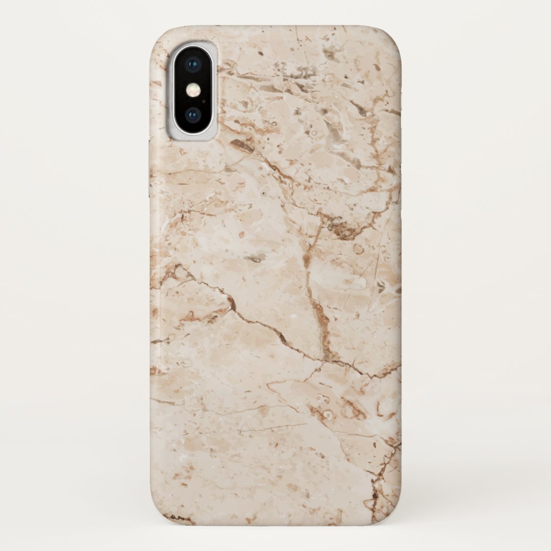 Beige Marbled With Grain Case-Mate iPhone Case | Zazzle