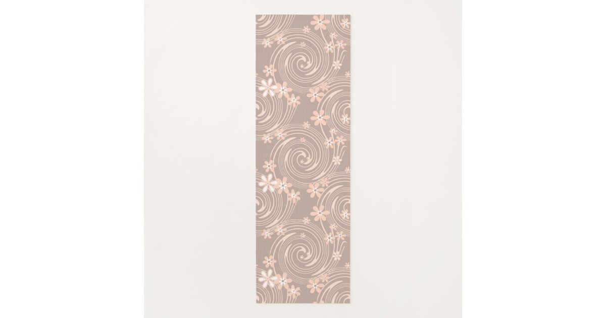 Beige pattern yoga mat | Zazzle