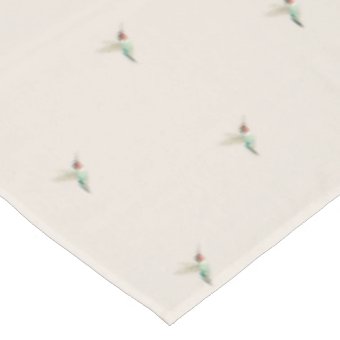 Beige Ruby-throated Hummingbirds Tablecloth | Zazzle