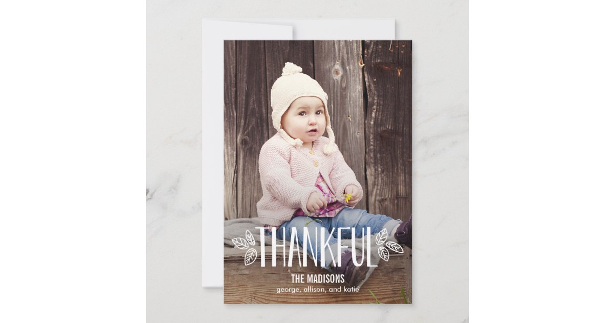 Being Thankful Thanksgiving Photo Cards | Zazzle
