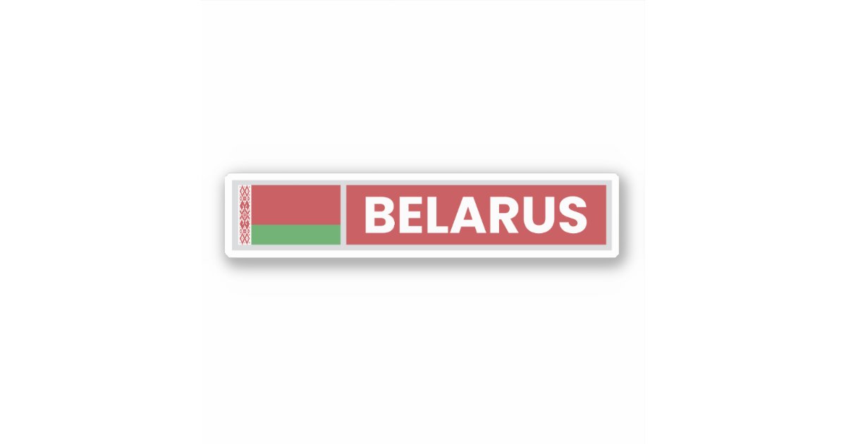 Belarus National Flag Sticker | Zazzle