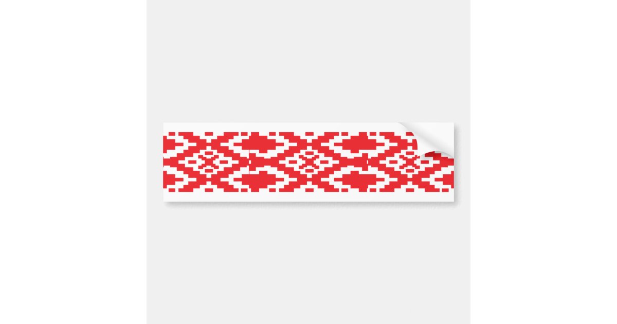 Belarus Pattern, Belarus flag Bumper Sticker | Zazzle