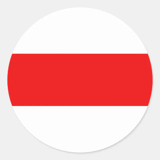 Belarus protest flag symbol red white revolution f classic round ...
