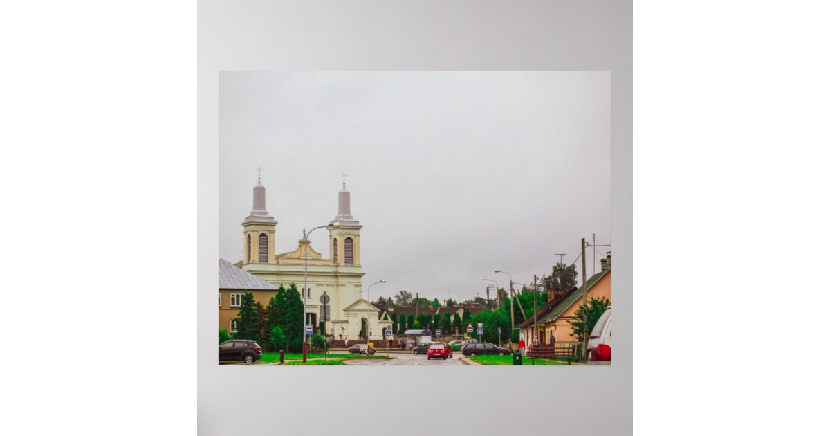 Belarus Volkovysk Vawkavysk City Architecture Poster | Zazzle