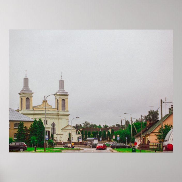 Belarus Volkovysk Vawkavysk City Architecture Poster | Zazzle.com