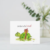 Belated Birthday Turtle - Late but with Love Postcard | Zazzle