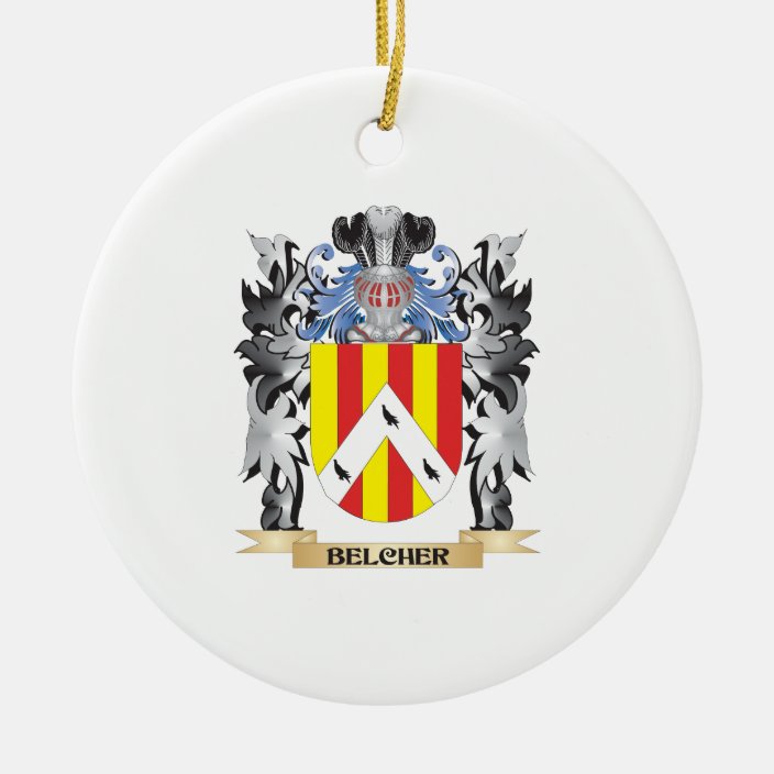 Belcher Coat of Arms - Family Crest Ceramic Ornament | Zazzle.com