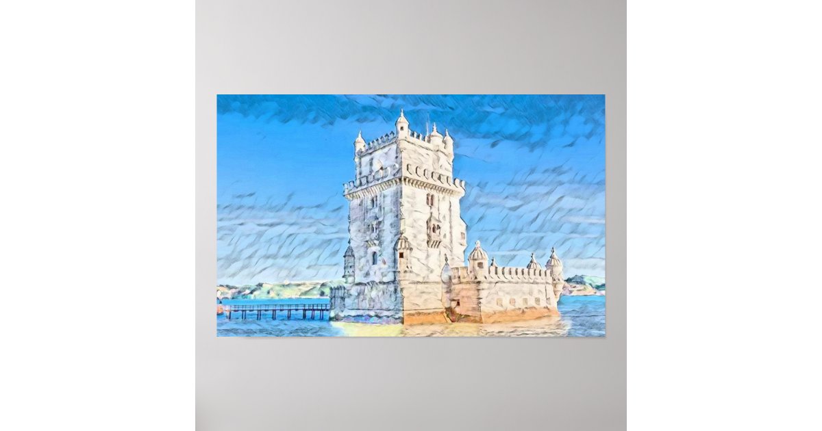 Belém Tower Portugal Poster | Zazzle