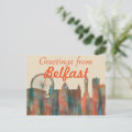 BELFAST, NORTHERN IRELAND SKYLINE POSTCARD | Zazzle