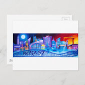 Belfast Panoramic featuring famous landmarks Postcard | Zazzle