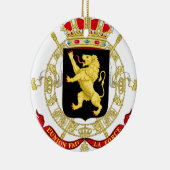 Belgian Emblem - Coat of Arms of Belgium Ceramic Ornament | Zazzle