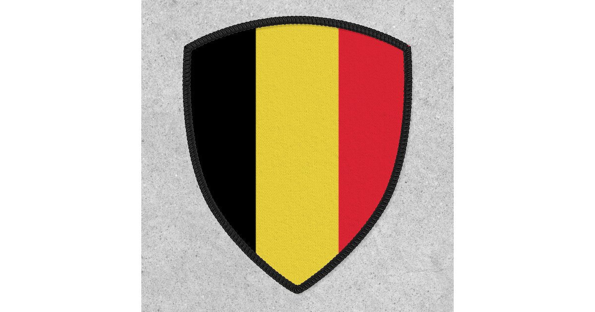 Belgian Flag, Flag of Belgium Patch | Zazzle