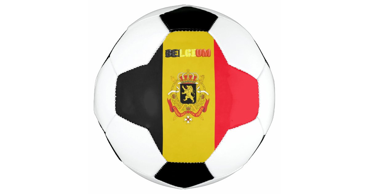 Belgian flag soccer ball | Zazzle