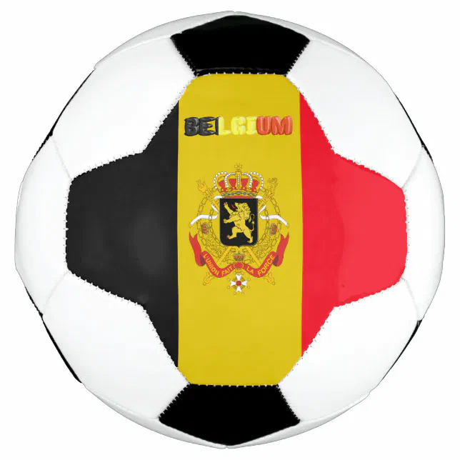 Belgian flag soccer ball | Zazzle