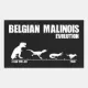 Belgian Malinois Evolution Rectangular Sticker | Zazzle