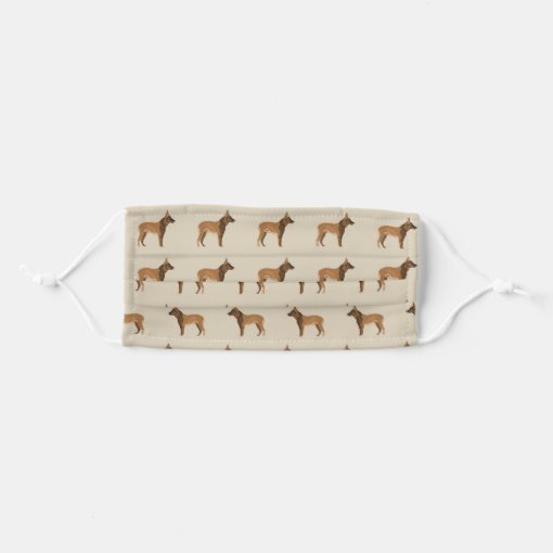belgian malinois simple tan Face Mask | Zazzle