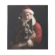 Belgian Shepherd Santa Claus Festive Christmas Notepad | Zazzle