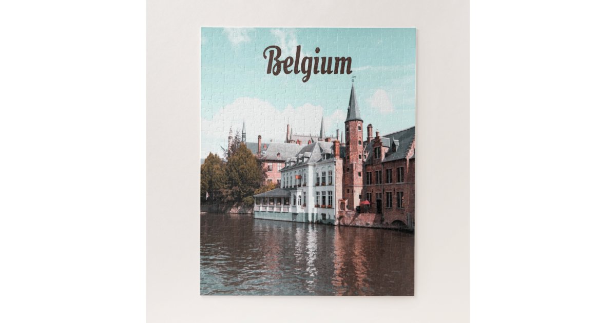 Belgium Brussels Canal Jigsaw Puzzle | Zazzle